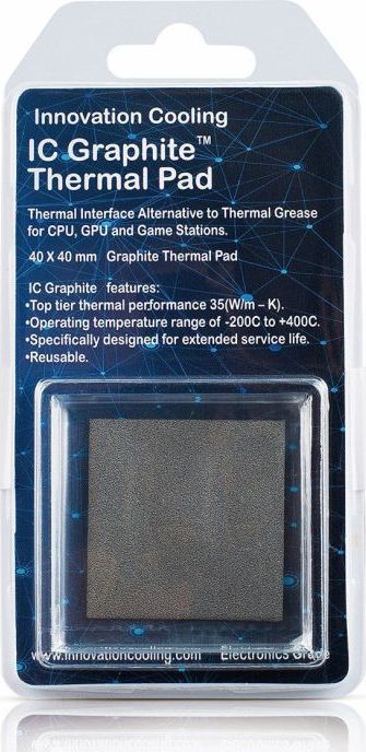 Innovation Cooling Innovation Cooling Pad Graphite 40x40mm, thermal ...