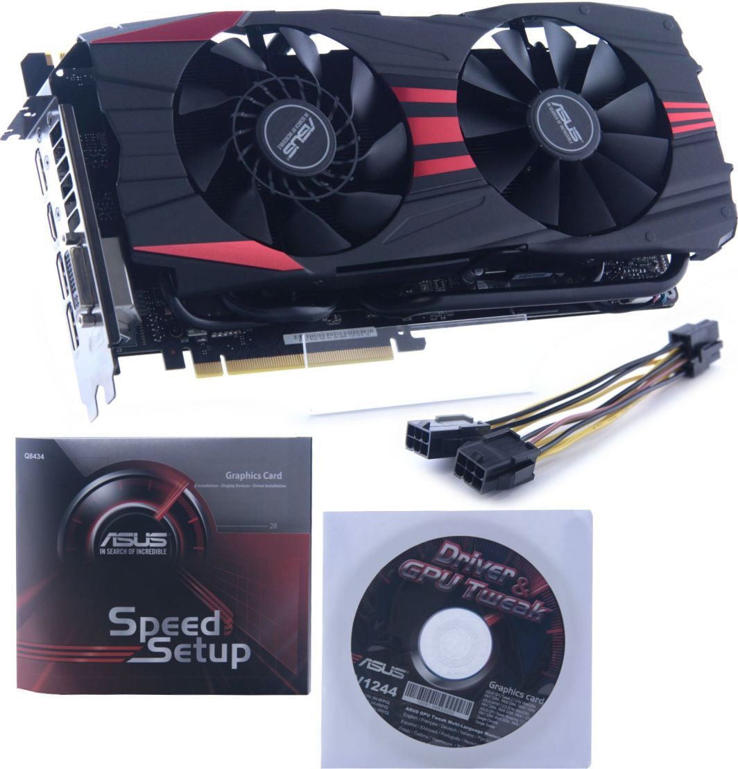 Asus GeForce GTX 970 DC2 OC Black 4GB (256 Bit), DVI, HDMI, 3xDP ...