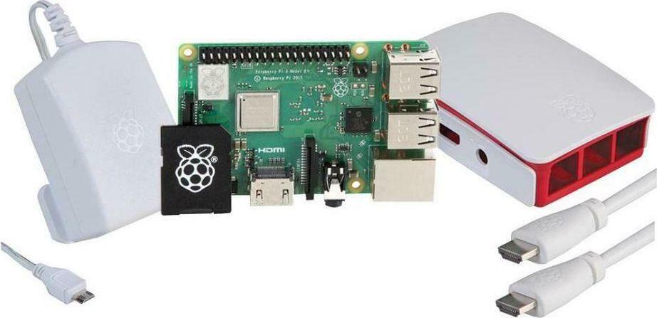 Raspberry Pi 3 model B+ 1GB RAM Official Starter Kit White (RPI3-MODB+ ...