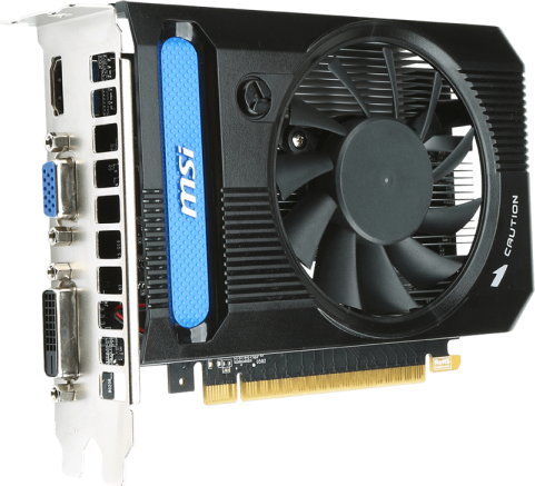 MSI GeForce GT 730 OC 2GB DDR3 (64 Bit), D-Sub, DVI, HDMI (N730K-2GD3/OC) - Karta graficzna ...