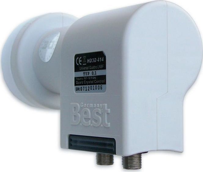 Best Konwerter Satelitarny LNB Quatro BEST HD3D 414 0,1dB - Morele.net