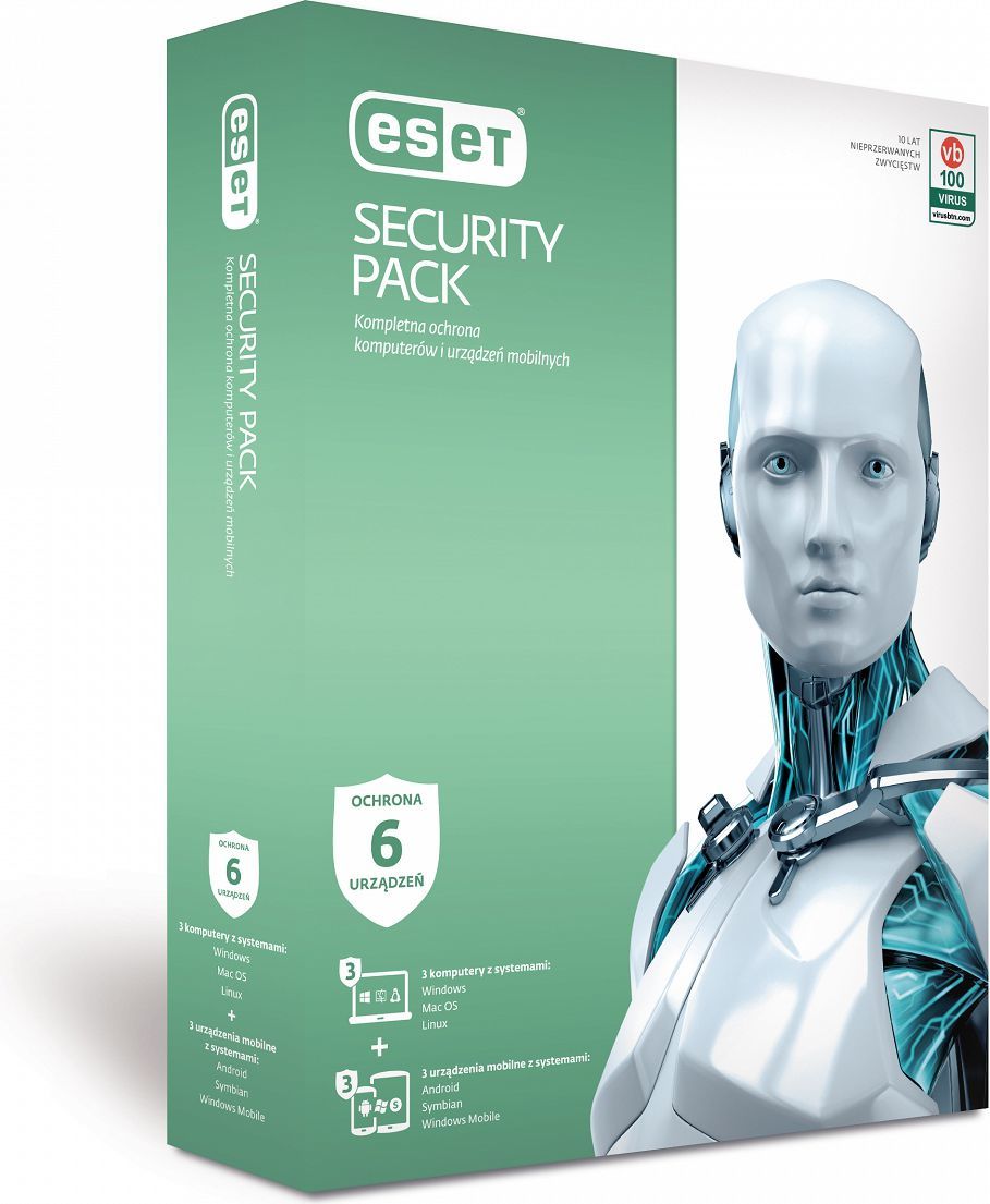 ESET Security Pack 3 stanowiska 3 lata + 3 Smartfony ESD (ESET/ESP ...