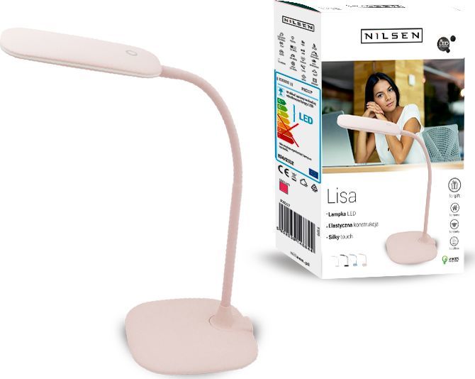 NILSEN różowa (PX017) - Lampka biurkowa - Morele.net