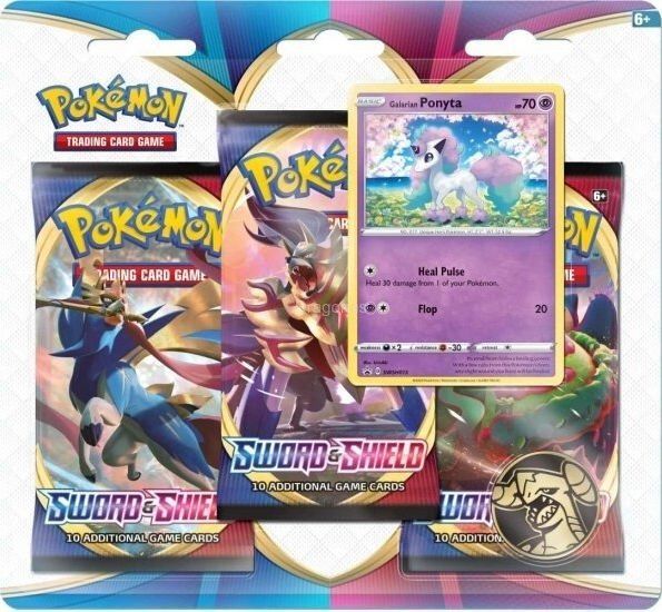 Pokemon Karty Sword&Shield 3pack Blister Ponyta - Morele.net