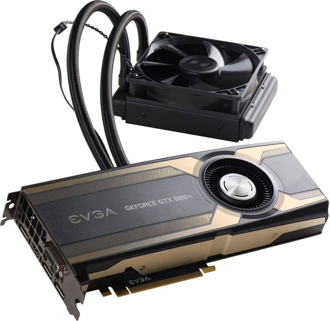 EVGA GeForce GTX 980Ti Hybrid 6GB GDDR5 (384 bit) DVI-I, 3x DP, HDMI ...
