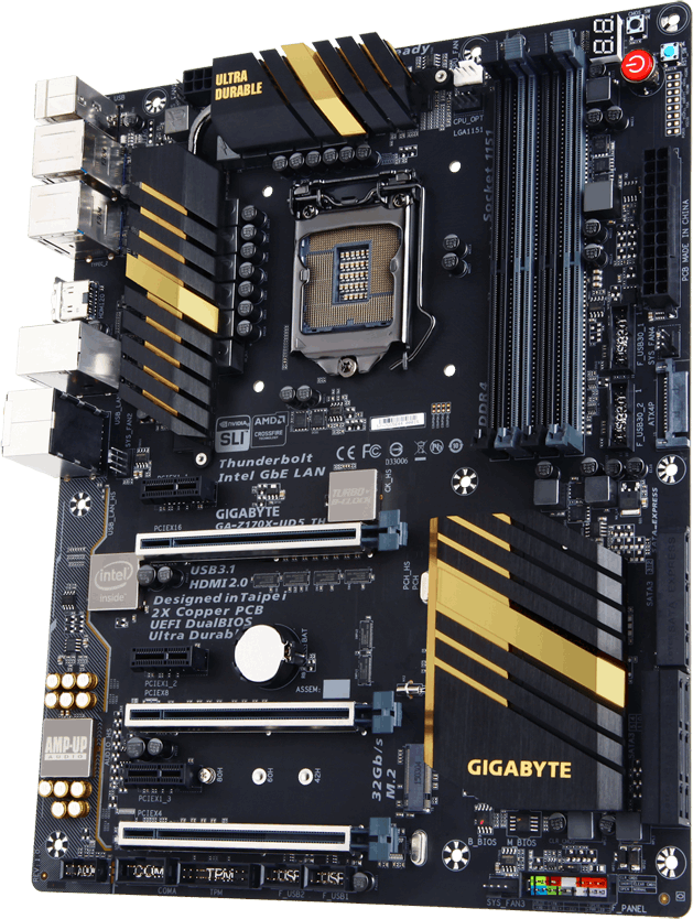 Gigabyte GA-Z170X-UD5 TH, Z170, DDR4, SATA3, USB 3.1, ATX (GA-Z170X-UD5 TH) - Płyta główna ...