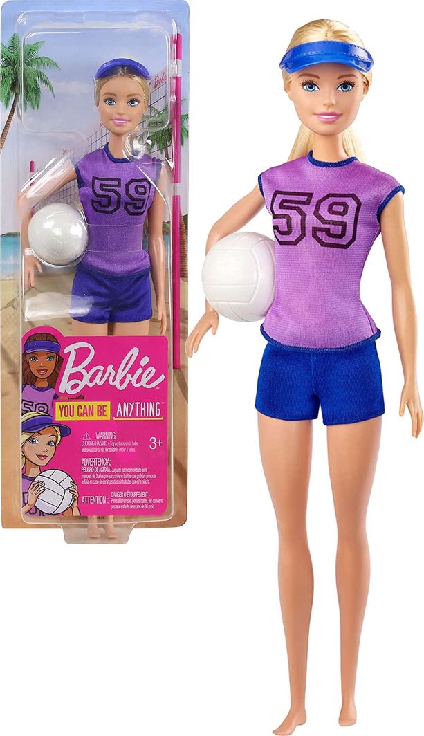 Žaislai vaikams Barbie Mattel Lalka Barbie grająca w siatkówkę kaina