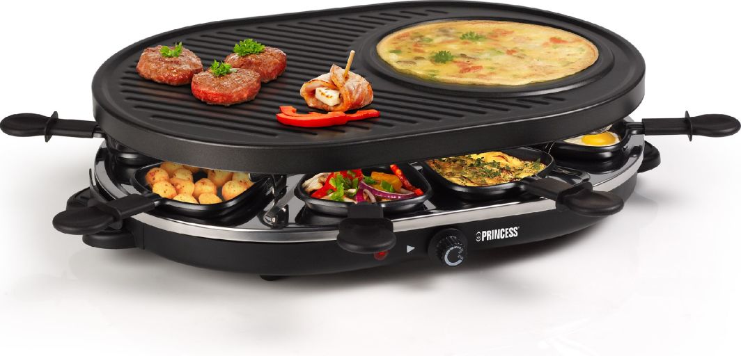 Princess Raclette 8 Oval Grill Party (01.162700.01.001) - Grill ...