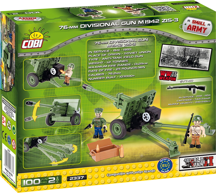 Cobi radziecka armata polowa M 1942 ZIS-3 - COBI-2337 - Morele.net