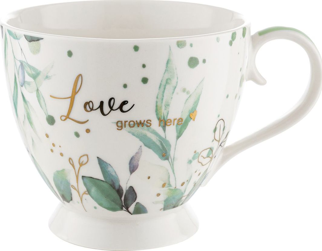 Florina Kubek porcelanowy na nóżce Florina Olive 440 ml - Morele.net