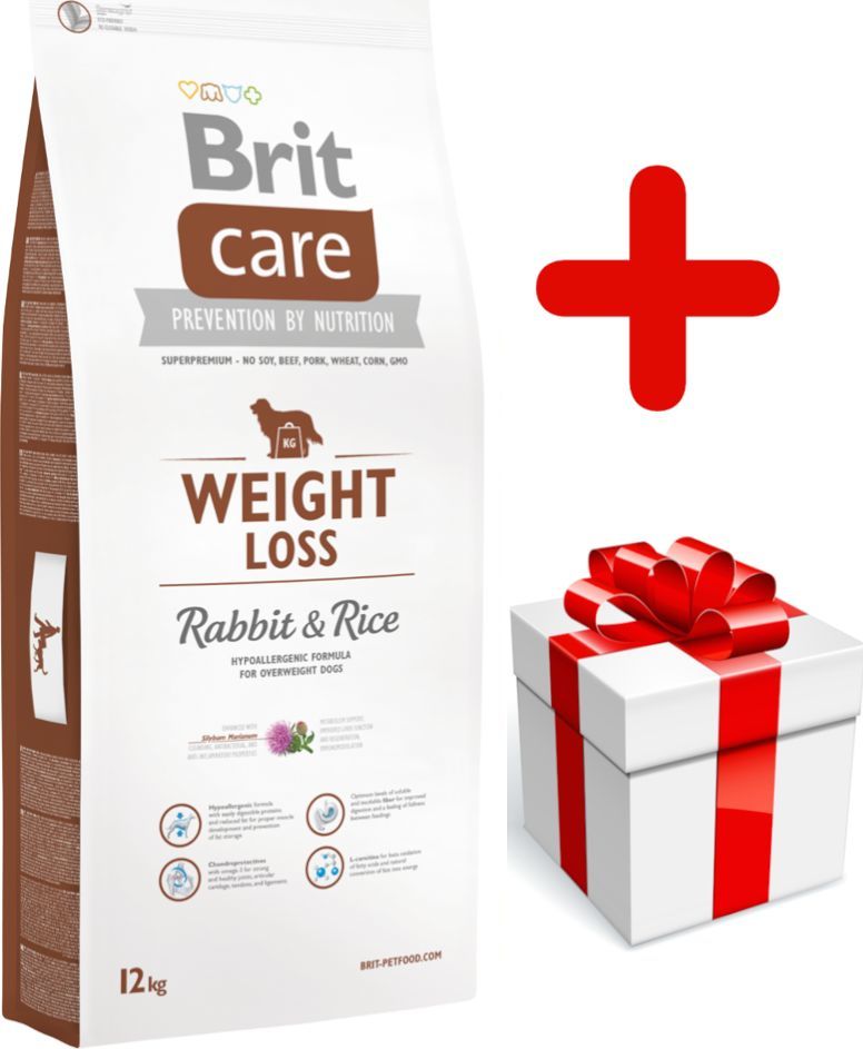 Brit Brit Care Weight Loss Rabbit & Rice 12kg + niespodzianka dla psa ...