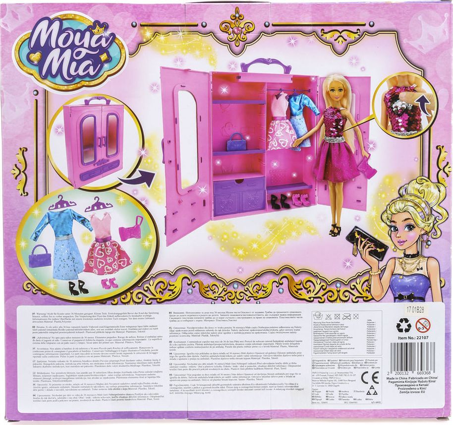 Pepco PEPCO Lalka z szafą - Lalka Barbie - Morele.net