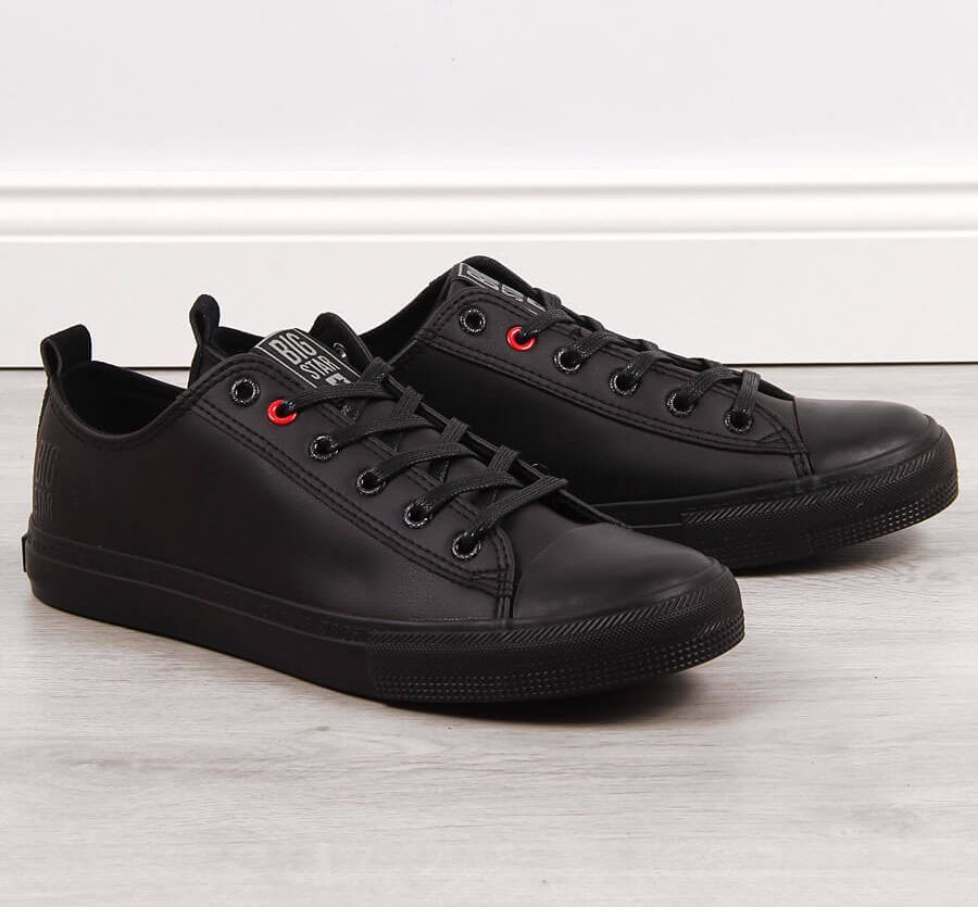 Big Star Trampki niskie męskie z ekoskóry czarne Big Star JJ174005 41 ...