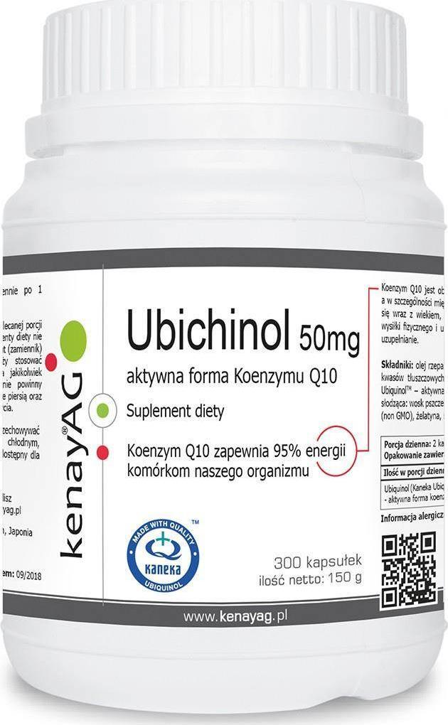 Kenay Ubichinol Koenzym Q10 50 mg 300 kapsułek KENAY - Morele.net