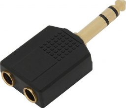Blow ROZGAŁĘŹNIK JACK 6.3MM STEREO POZŁACANY WTYK - 2GN - Adapter AV ...