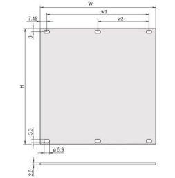 SCHROFF PART.FRONT PANEL 4U 28HP AN/CR - Morele.net