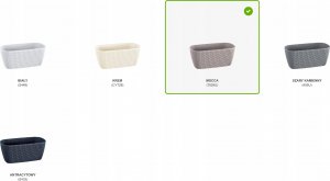 Prosperplast Owalna skrzynka balkonowa SPLOFY DSPC300 Mocca - Morele.net