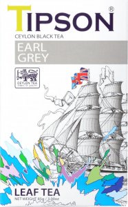 Tipson Tipson EARL GREY czarna herbata Ceylon liść 85g - Morele.net