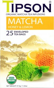 Tipson Tipson MATCHA HONEY LEMON herbata zielona MIÓD BIO - Morele.net