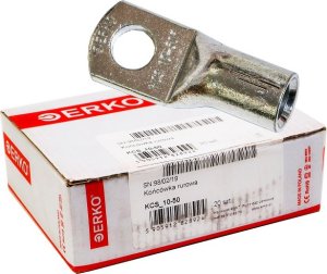Erko Końcówka oczkowa rurowa KCS CU 50mm M10 1szt ERKO - Morele.net