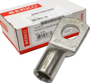 Erko Końcówka oczkowa rurowa KCS CU 35mm M10 1szt ERKO - Morele.net