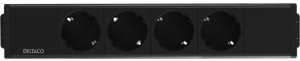 Deltaco DELTACO power panel, 4 sockets, GST18 connection, daisy ...
