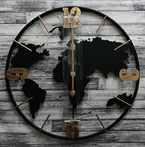MPM Zegar ścienny E04.5458.9080 kontynenty 60 cm - Morele.net
