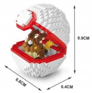 KLOCKI KONSTRUKCYJNE POKEMON PREMIER BALL POKEBALL BOX EEVEE ZESTAW ...