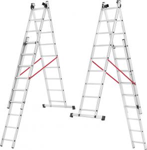 Higher Drabina wielofunkcyjna aluminiowa 27 stopniowa (L-T3x9) - Morele.net
